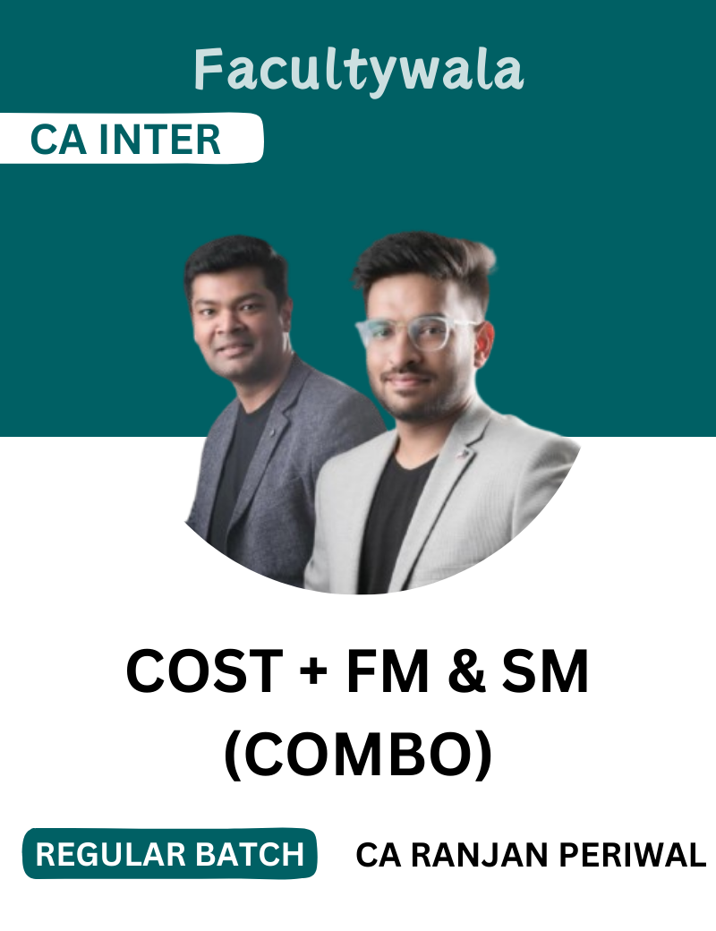 CA Inter Cost Accounting and FMSM Regular Batch Combo by CA Ranjan Periwal and CA Mayank Saraf ...